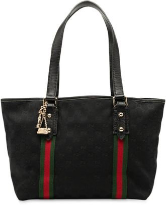 Gucci Shopper - GG Canvas Jolicoeur Tote - Gr. unisize - in Schwarz - für Damen