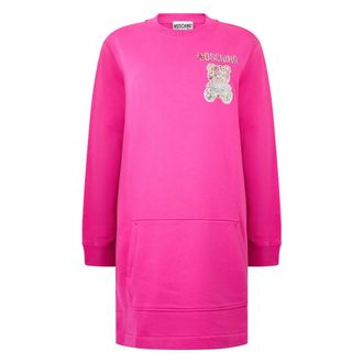 Moschino Bad Teddy Bear Print Kleid - - Dresses - Damen - Rosa - XS