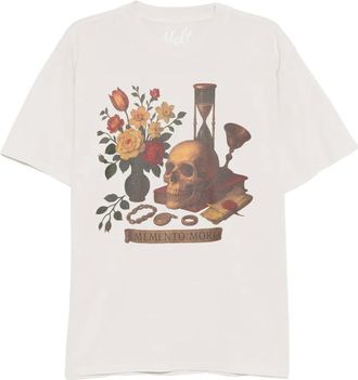 Melt T-Shirt mit grafischem Print - Nude