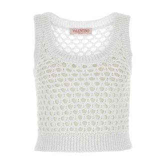 Valentino Garavani Damen, Strickwaren, Wei&szlig;, SGr&ouml;&szlig;e