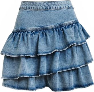 Essentiel jupe Ja à volants - Bleu