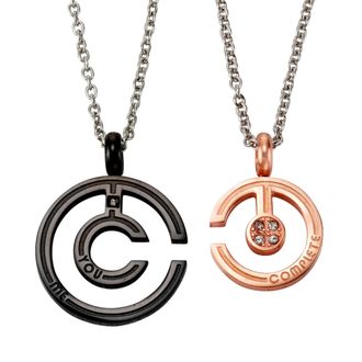 Firetti Partnerschmuck-Set YOU COMPLETE ME mit Zirkonia (4tlg.)