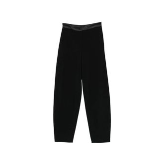 Emporio Armani Femme, Pantalons, Noir, Taille: 42 FR Straight Pantalons