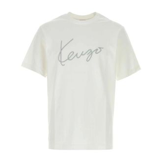 Kenzo Homme, Tops, Blanc, Taille: M Signature Classic T-Shirt