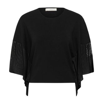 Inwear Pull &agrave; col rond - Femme - Pulls - Noir - Taille: 42/44 FR