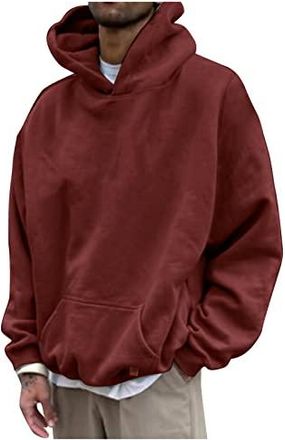Generic Sweat a Capuche Homme Hooded Sweatshirt Sweatshirt &agrave; Capuche Homme avec Broderie, Style Hip-Hop D&eacute;contract&eacute; pour Un Look Europ&eacute;en