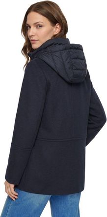 Gil Bret Wolljacke mit Reverskragen und Steppkapuze
