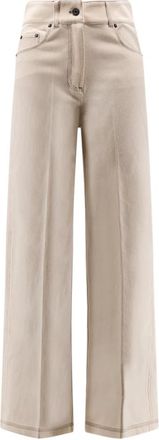 Max Mara Femme, Pantalons, Beige, Taille: 42 FR Wide Pantalons