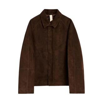 Sunflower Homme, Vestes, Brun, Taille: S Short Raglan Suede Jacket