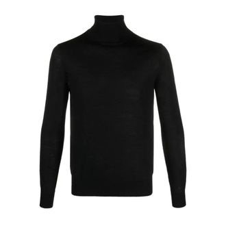 Ballantyne Schwarzer T-Neck Pullover Sweater - - Knitwear - Herren - Schwarzk - L