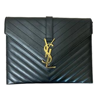 Saint Laurent Pre-owned Fur Shoulder Bag - - Pre-owned - Damen - Schwarzk - ONE SIZE