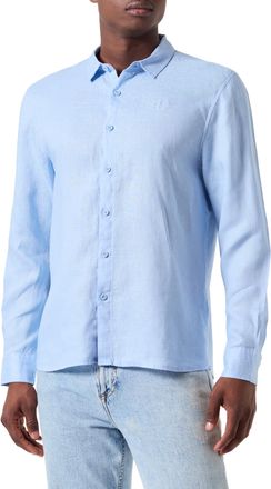 Key Largo Herren LUIS 1/1 solid Hemd, Blau, XXL
