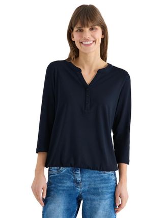 Cecil Shirt im Tunika-Look universal Blue XXL