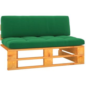 vidaXL Garten-Mittelsofa Paletten Honigbraun Impr&auml;gniertes Kiefernholz vidaXL