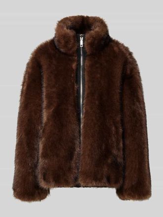 Max & Co. Regular Fit Webpelzjacke mit seitlichen Eingrifftaschen Modell AZOTO