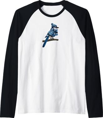 jz.birds Blauh&auml;her Strickm&uuml;tze Vogelfreund Singvogel Biologe Vogel Raglan