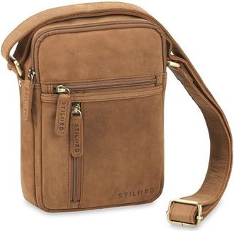 STILORD Zelus Sac à Bandoulière Cuir Hommes Petit - Idéal Pour la vie Quotidienne - Sac à Bandoulière Pour Hommes Tablette 8 Pouces - Sac Messenger Cuir Vérit