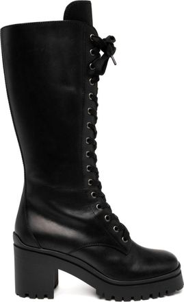 Miu Miu bottes en cuir - Noir
