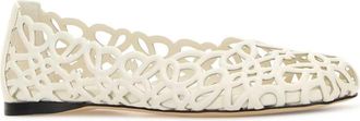 Loewe Petal Anagram Ballerinas - White
