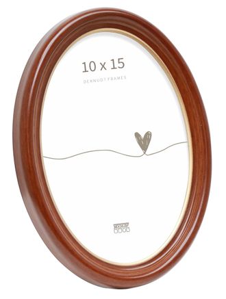 Deknudt Frames Deknudt Rahmen S100H1-10.0X15.0 Oval, Nubaum