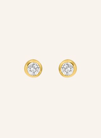 Leaf Ohrstecker My First Diamond 18 Karat Gelbgold Mit Diamanten gold