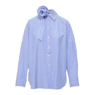 Marella Femme, Blouses et Chemises, Bleu, Taille: 42 FR Von Shirt