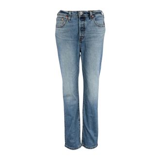 Levi's Femme, Jeans, Bleu, Taille: W28 501 Crop Lightweight Jeans