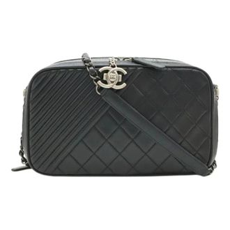 Chanel Pre-owned Boy Leder Kameratasche - - Pre-owned - Damen - Schwarzk - ONE SIZE