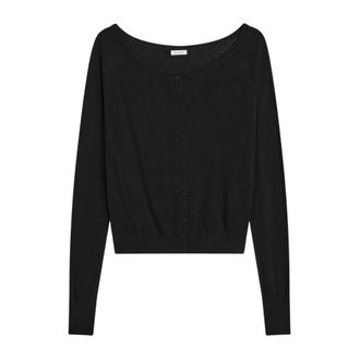St.Agni Femme, Pulls, Noir, Taille: 40 FR Merino Wool Ballet Cardigan