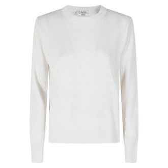 Max Mara Damen, Strickwaren, Wei&szlig;, MGr&ouml;&szlig;e