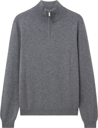 Pringle Of Scotland Pullover aus Kaschmir mit Reißverschluss - Grau