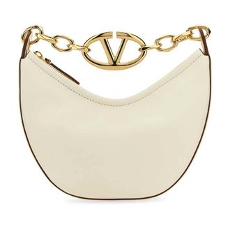 Valentino Garavani VLogo Moon Mini Hobo - - Bags - Damen - Wei&szlig; - ONE SIZE