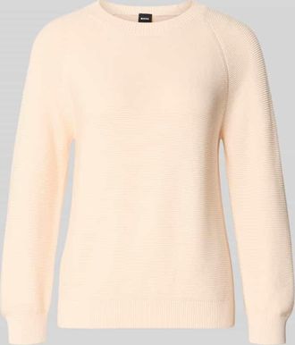 HUGO BOSS Regular Fit Strickpullover aus reiner Baumwolle Modell FOVILA