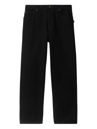 Burberry jean à logo EKD appliqué - Noir