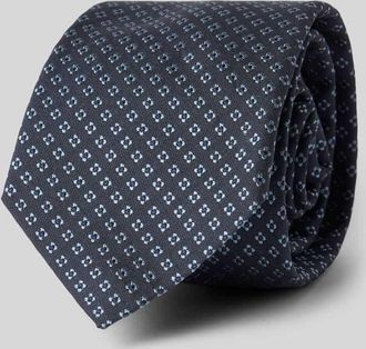 Gierremilano Seidenkrawatte aus reiner Seide mit Allover-Stitching (7,5 cm)