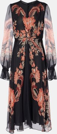 Etro Bedrucktes Midikleid aus Seide