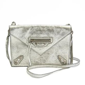 Balenciaga Pre-owned Leder Schultertasche - - Pre-owned - Damen - Grau - ONE SIZE