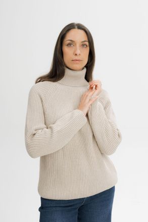 Mela Damen vegan Rollkragenpullover Chirha Pebble Melange