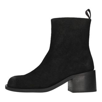 Massimo Santini Bottines en Daim - Femme - Chaussures - Noir - Taille: 38 EU