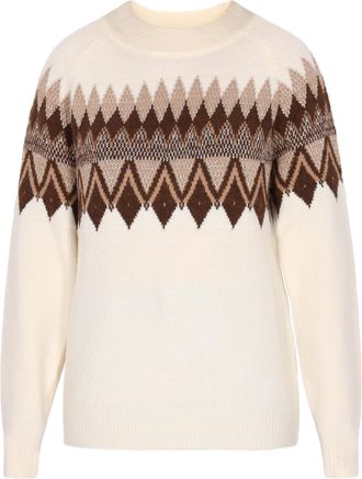 Usha Zur Seite fahren Damen Wollwei&szlig; Mehrfarbig