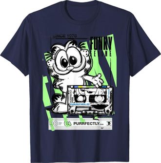 Garfield Punk Mixtape Gen X Graffiti 70er Jahre Funky Classic Cat T-Shirt