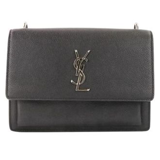 Saint Laurent Pre-owned Sunset Cassandra Leder Schultertasche - - Pre-owned - Damen - Schwarzk - ONE SIZE