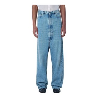 Maison Margiela Homme, Jeans, Bleu, Taille: W34 Pantalon en denim &agrave; jambes larges