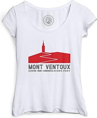 Fabulous T-Shirt Femme Col Echancr&eacute; Mont Ventoux V&eacute;lo France Cyclisme Tour