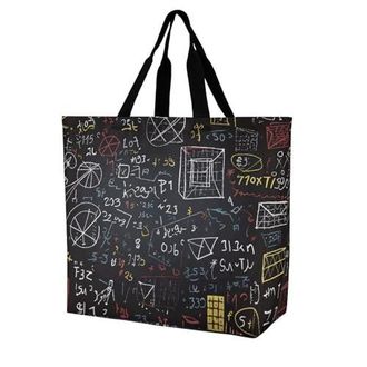 Generic Math&eacute;matiques Et Physique Sac Cabas Pliable Sacs De Courses Imperm&eacute;able Sac A Main Femmes Pour Quotidienne Shopping Gym