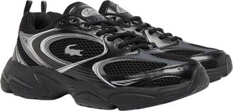 Lacoste Storm 96 2K Sneaker f&uuml;r Herren, gepolstert, Flach (Schwarz)