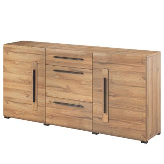 Loftscape home24 Sideboard Tyfta I 180 x 86 x 39cm Braun/Eiche Grandson Dekor
