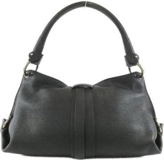Ferragamo Sac bandouli&egrave;re en cuir pr&eacute;-poss&eacute;d&eacute; - Femme - Pre-owned - Noir - Taille: ONE Size
