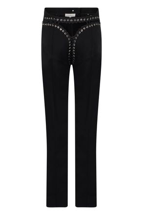 Ludovic de Saint Sernin Womens Straight-Leg Jeans Black Cotton