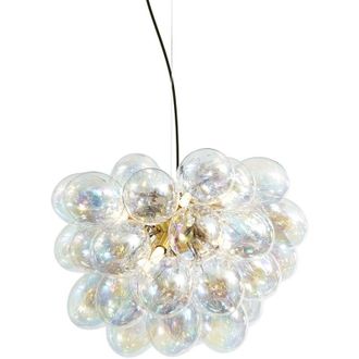 QAZQA Uvas - Suspension - 8 lumi&egrave;re - &oslash; 50 cm - Multicolore - Art Deco - &eacute;clairage int&eacute;rieur - Salon i Chambre i Cuisine i Salle &agrave; manger - Qazqa